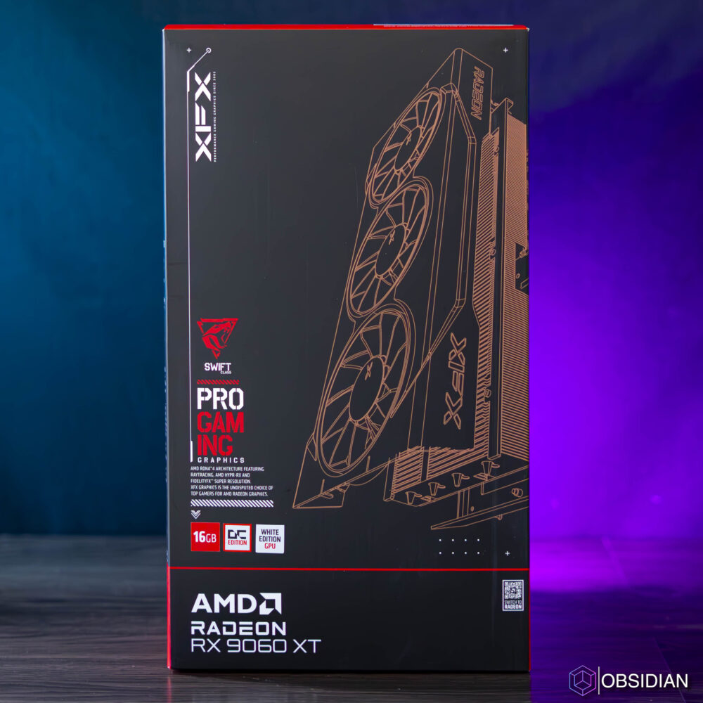 RX 9060XT 16GB XFX SWIFT TRIPLE – Obsidian